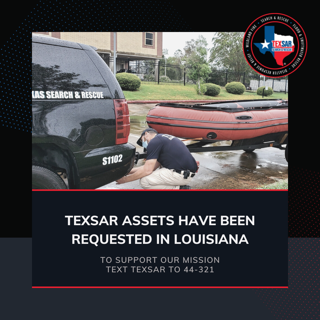 TEXSAR Deploys to Louisiana for Hurricane Ida - Texas Search and Rescue