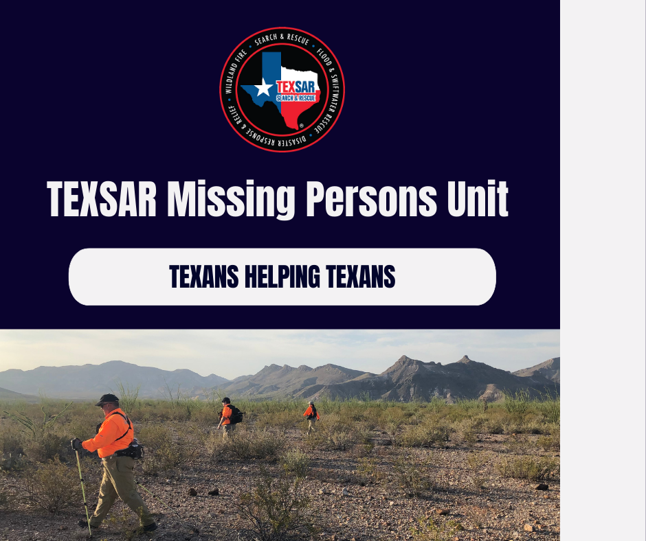 Missing Persons Unit - Texas Search and Rescue